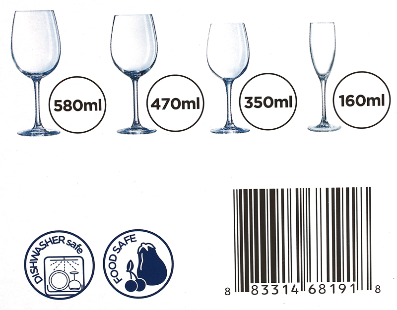 루미락 쏘 와인잔 350ml 2p - 메가마트몰