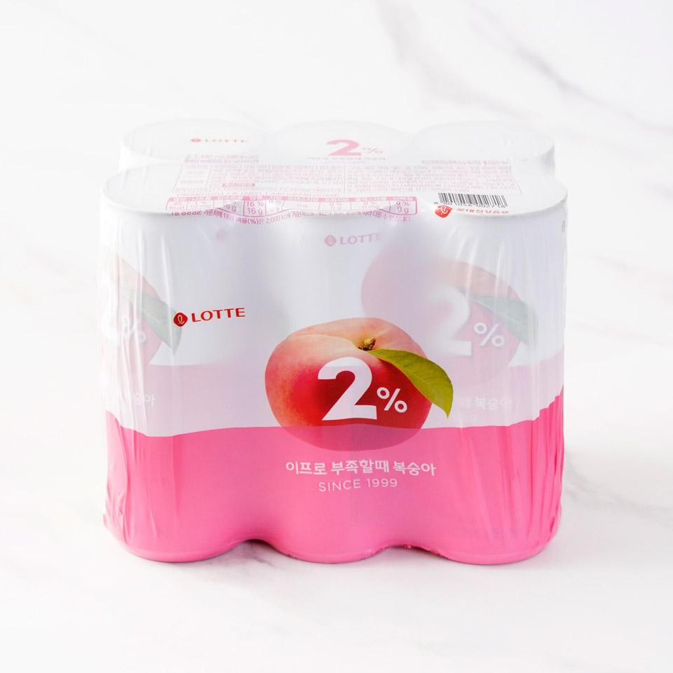 롯데칠성 2% 부족할때 복숭아맛 - 메가마트몰