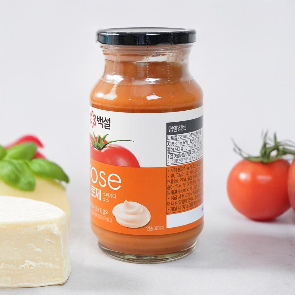 CJ 백설 로제 스파게티 소스 - 메가마트몰