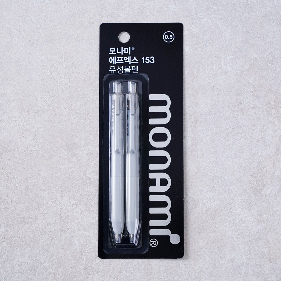 모나미 FX 153 0.5mm 흑2본 - 메가마트몰