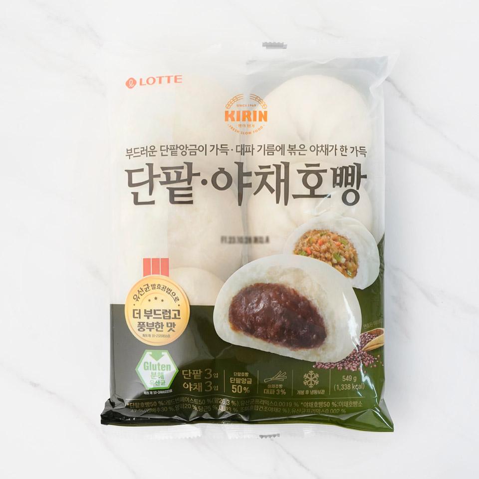 롯데웰푸드 기린 팥 야채 호빵 - 메가마트몰