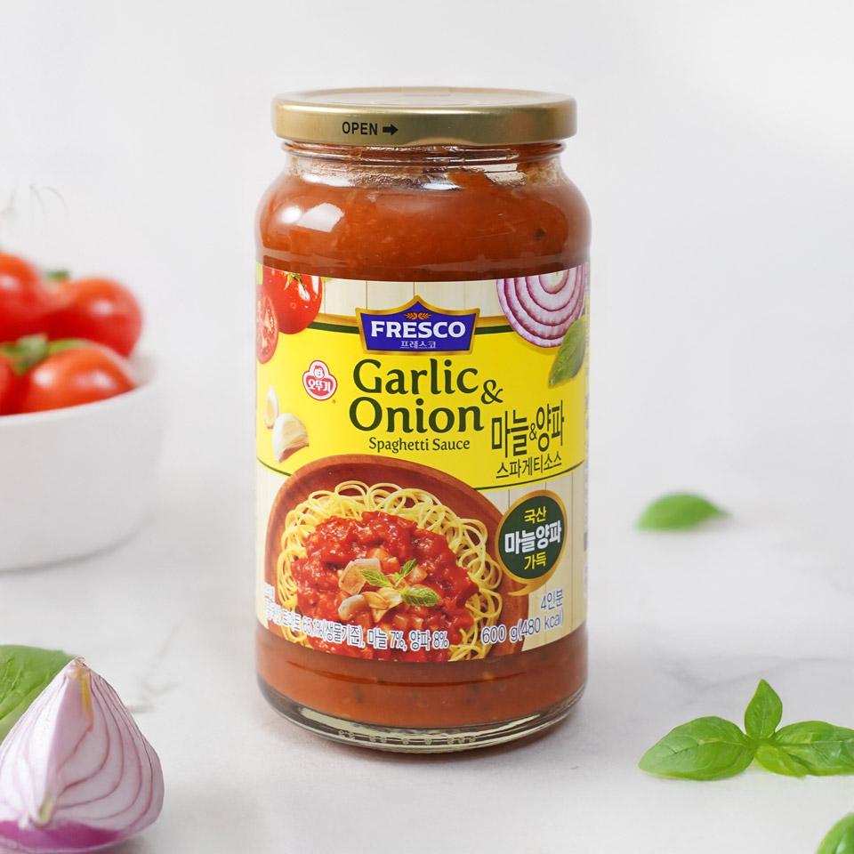 오뚜기 프레스코 스파게티 소스 마늘양파 - 메가마트몰
