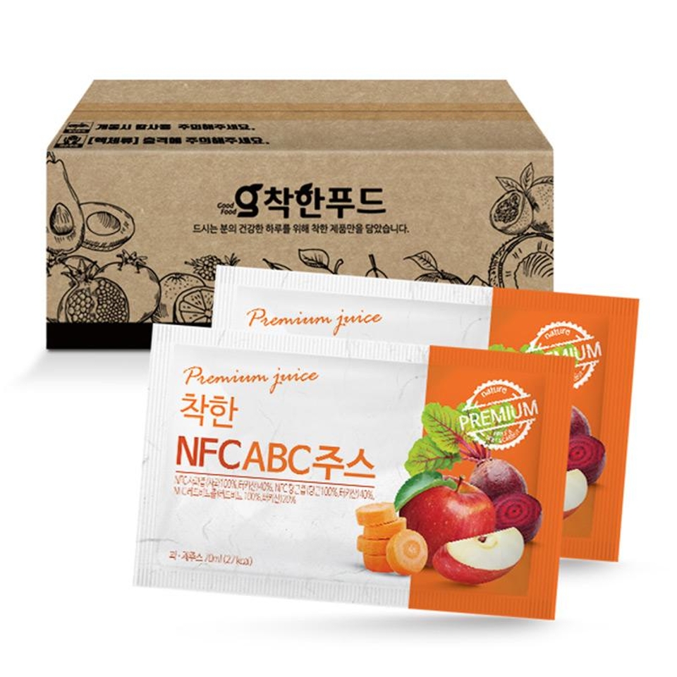 [착한푸드] 착한 NFC ABC 주스 100포 1박스 - 메가마트몰