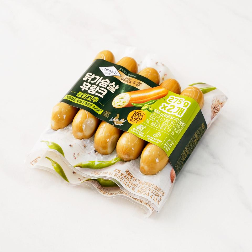 삼립 그릭슈바인 닭가슴살후랑크 청양고추 - 메가마트몰