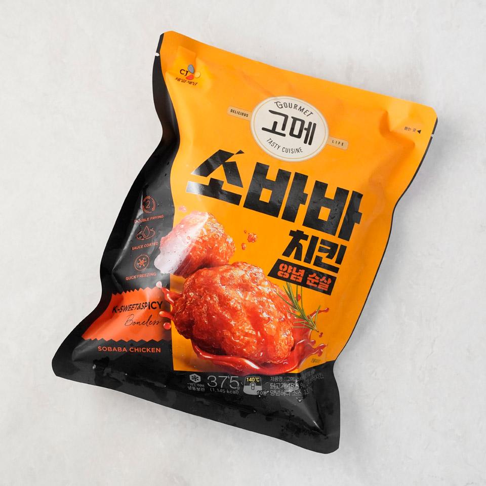 CJ 고메 소바바치킨 양념순살 - 메가마트몰