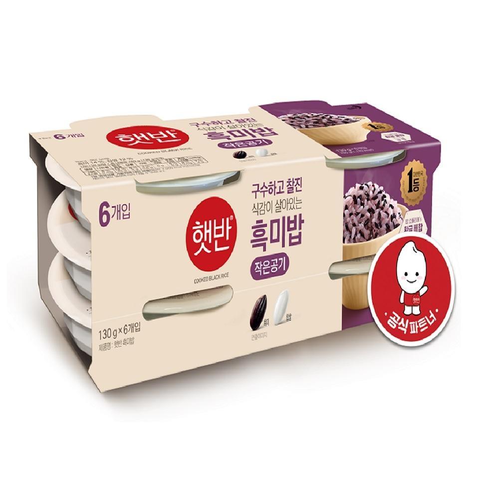 햇반 작은공기 130g*6 실속 골라담기 - 메가마트몰